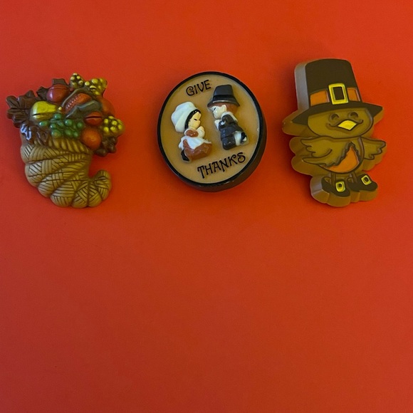 Hallmark | Jewelry | Vintage Hallmark Thanksgiving Pins | Poshmark